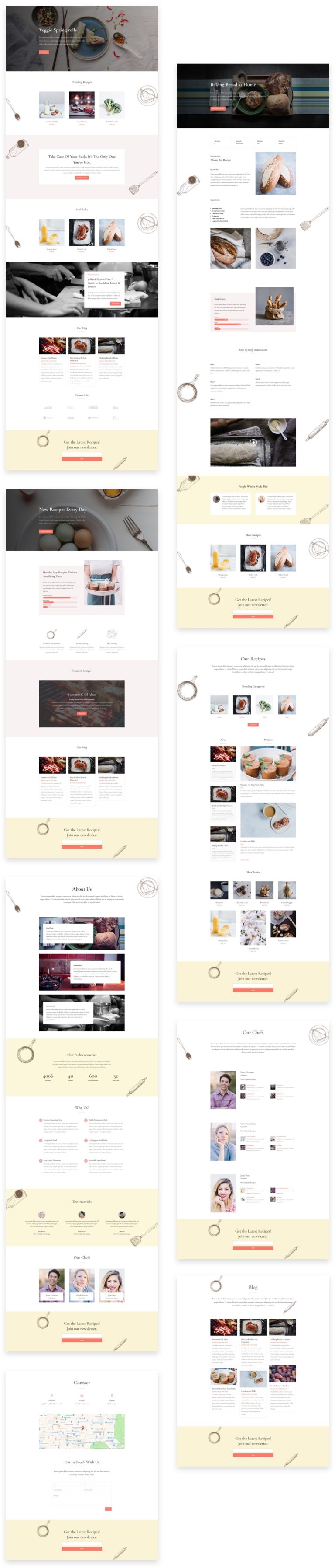 Get a Tasteful FREE Food Recipes Layout Pack for Divi - Ask the Egghead ...