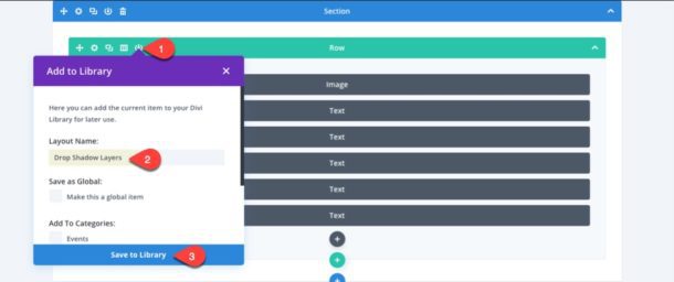 How To Create Floating Objects In Divi Using Dropshadow 1982