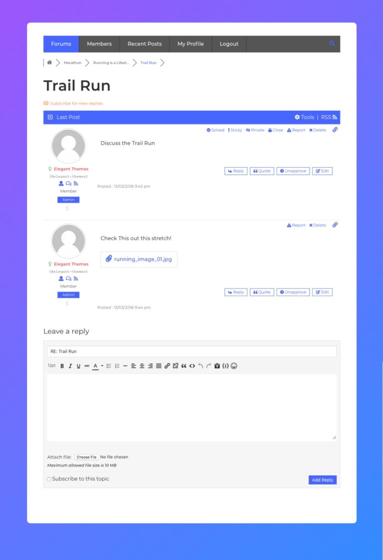 How to Add a Forum to Your Website with Divi's Marathon Layout Pack
