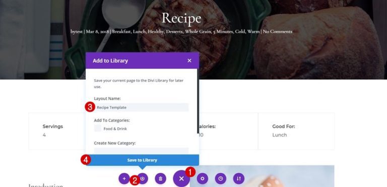 How to Create a Mega Menu for Your Recipes Page using Divi's Food ...