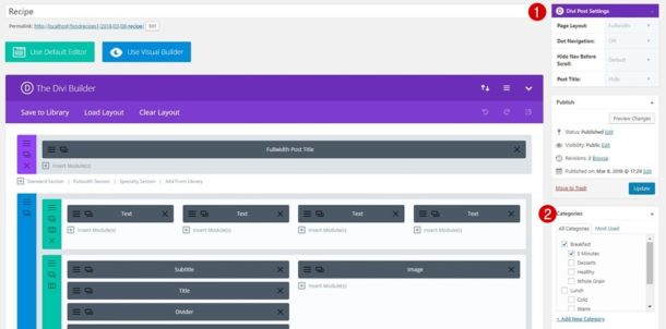 How to Create a Mega Menu for Your Recipes Page using Divi's Food ...
