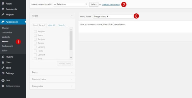 How to Create a Mega Menu for Your Recipes Page using Divi's Food ...