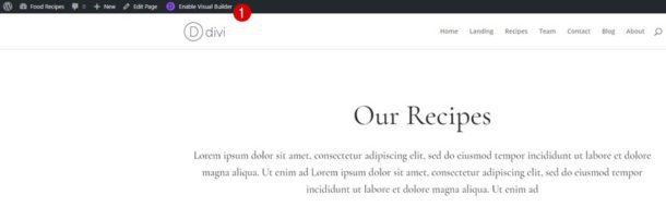 How to Create a Mega Menu for Your Recipes Page using Divi's Food ...