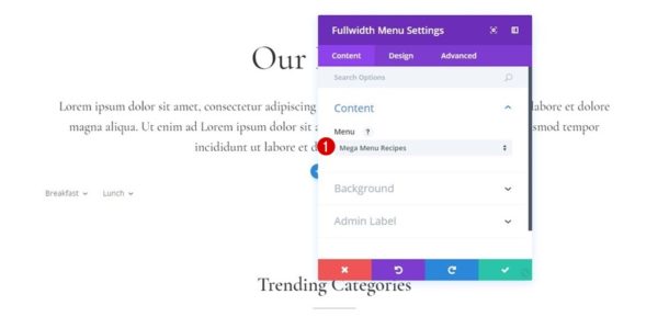 How to Create a Mega Menu for Your Recipes Page using Divi’s Food ...