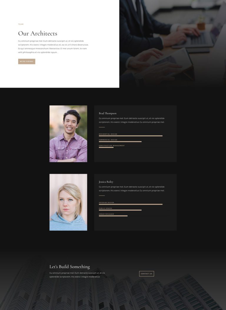 Get a FREE Architecture Firm Layout Pack for Divi
