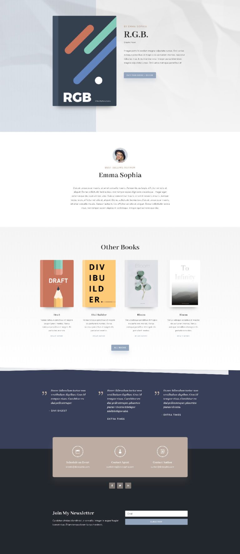Get an Eye-Catching FREE Author Layout Pack for Divi