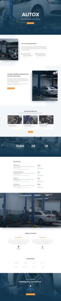 Get a FREE & Professional Divi Auto Repair Layout Pack