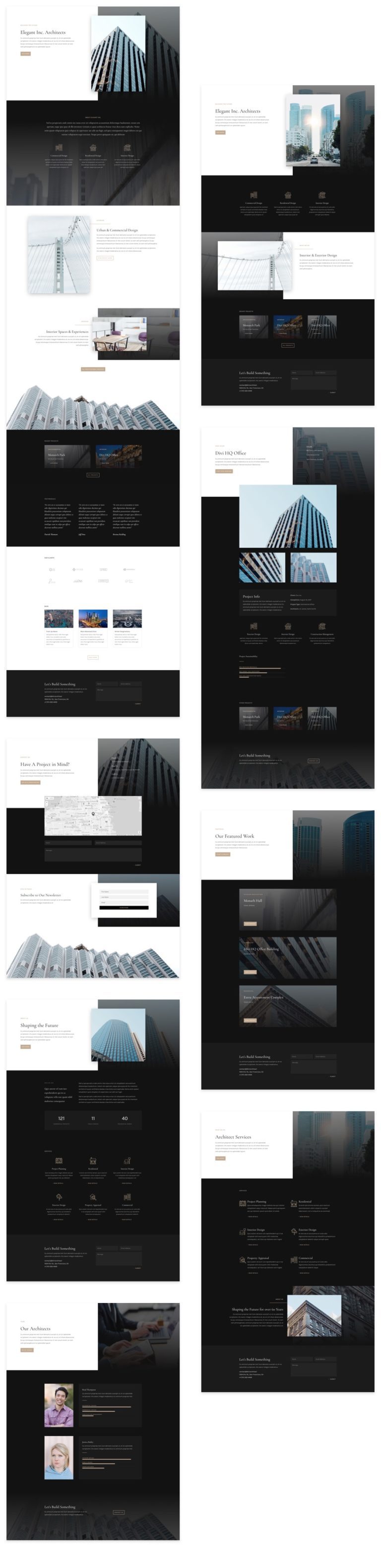 Get a FREE Architecture Firm Layout Pack for Divi