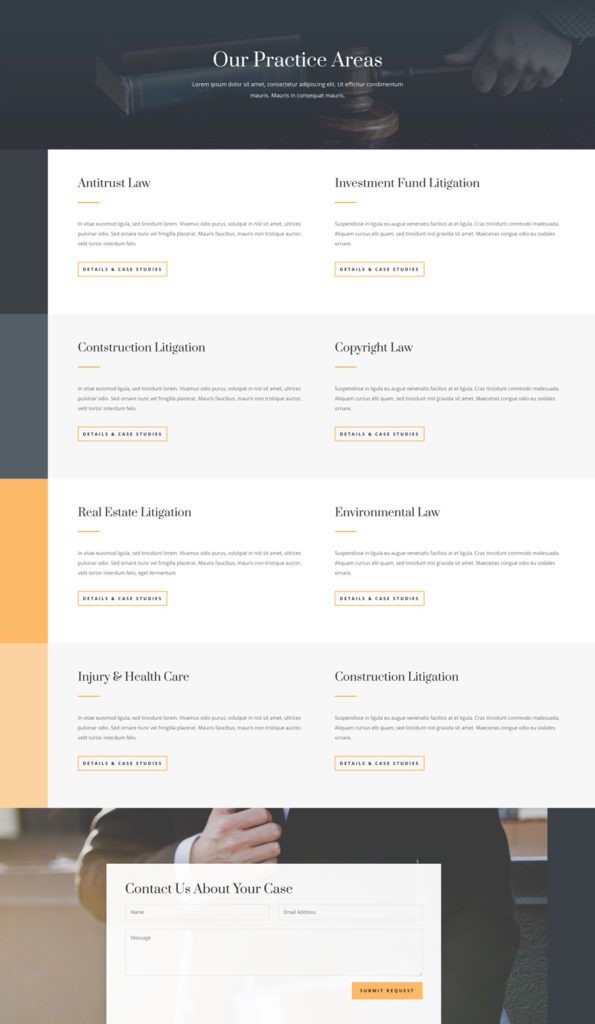 Get a Free Law Firm Layout Pack for Divi