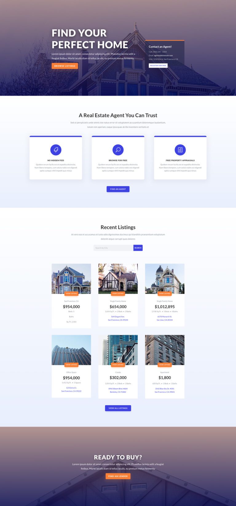 Get a FREE & Inviting Real Estate Layout Pack for Divi