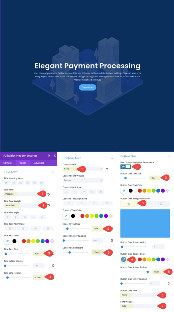 Design a Unique Full Screen Divi Layout with an Animated Scroll Button