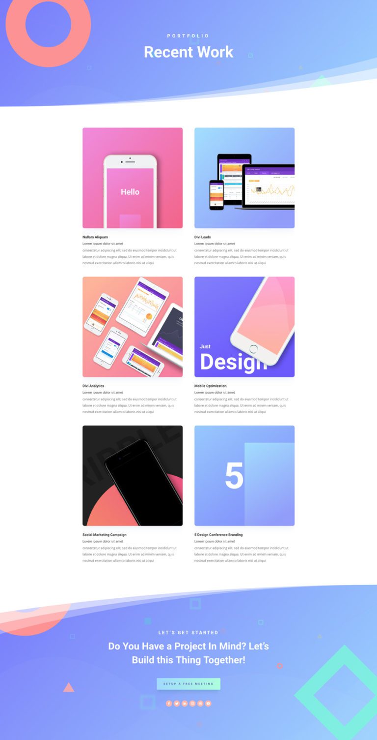 Get a FREE & Professional Digital Marketing Layout Pack for Divi
