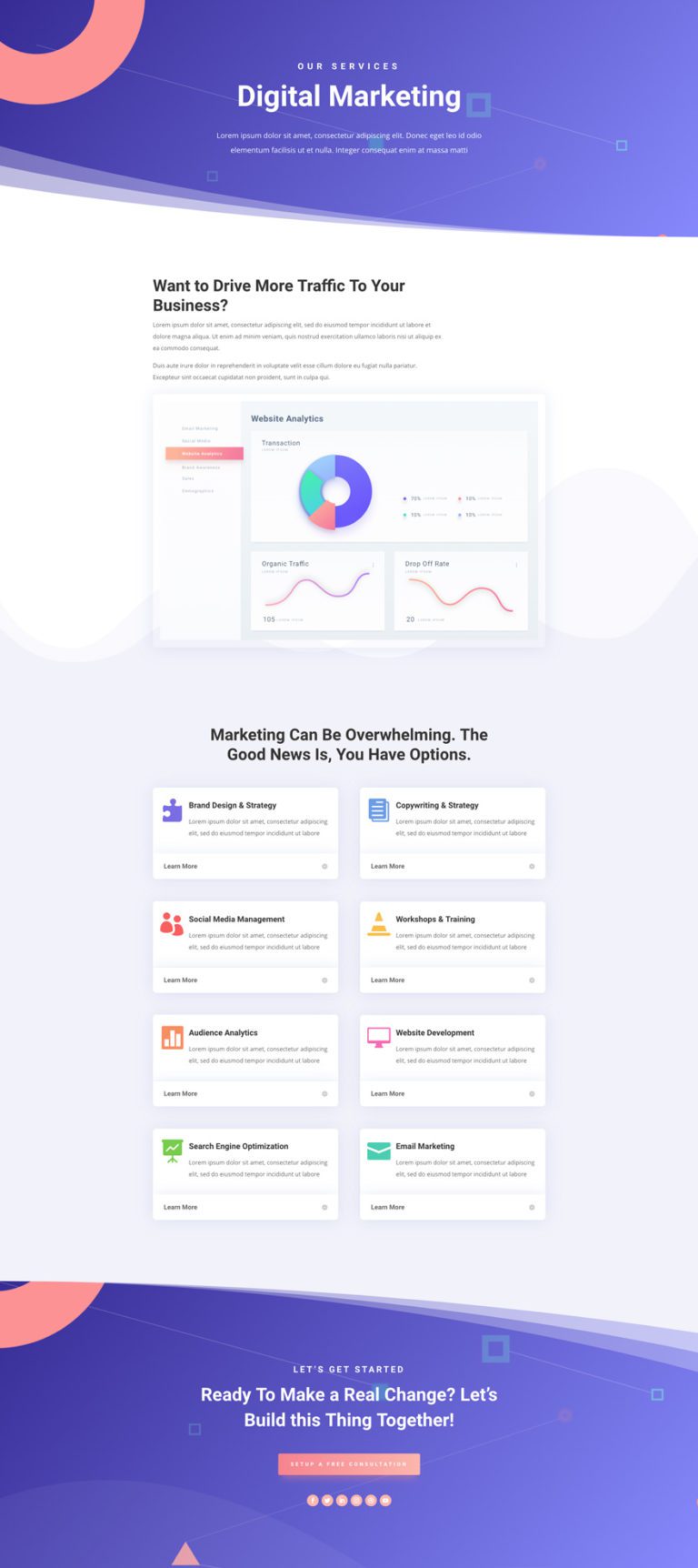 Get a FREE & Professional Digital Marketing Layout Pack for Divi - Ask ...