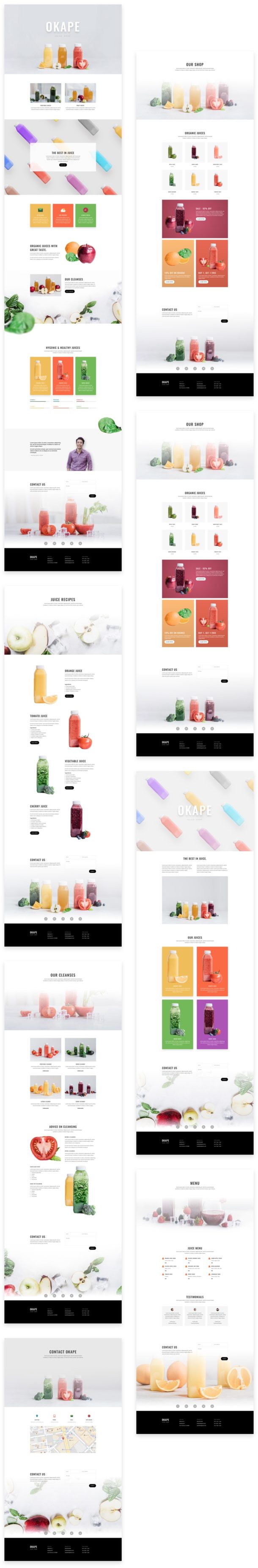 Get a FREE & Fresh Juice Shop Layout Pack for Divi