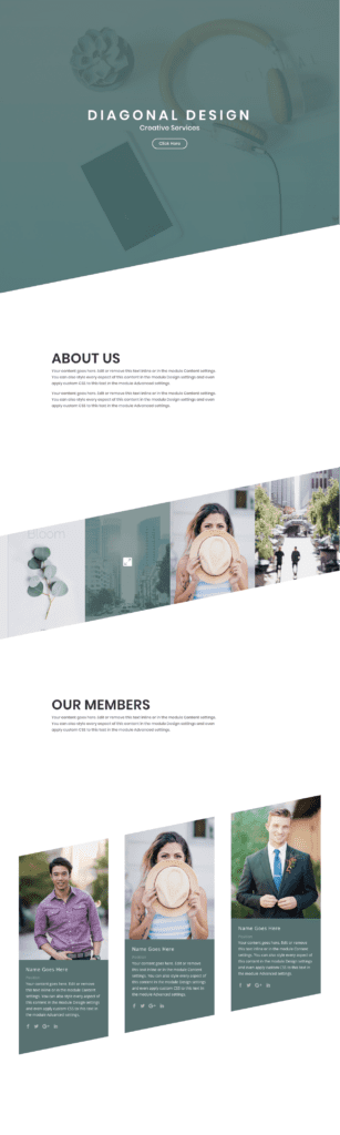 How to Design a Unique Diagonal Layout with Divi