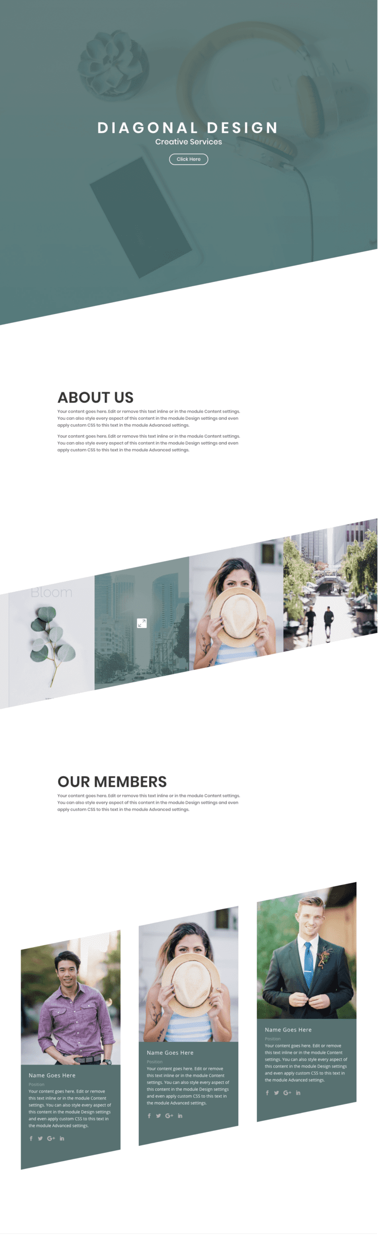 How to Design a Unique Diagonal Layout with Divi
