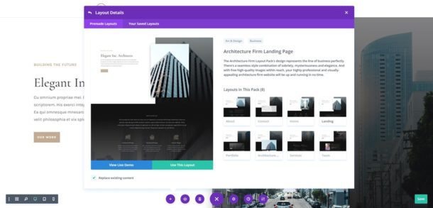 Get a FREE Architecture Firm Layout Pack for Divi
