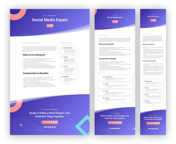 How to Create an Open Job Position Layout with Divi (Free Download!)