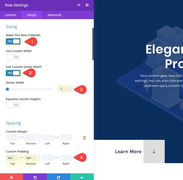 Design a Unique Full Screen Divi Layout with an Animated Scroll Button