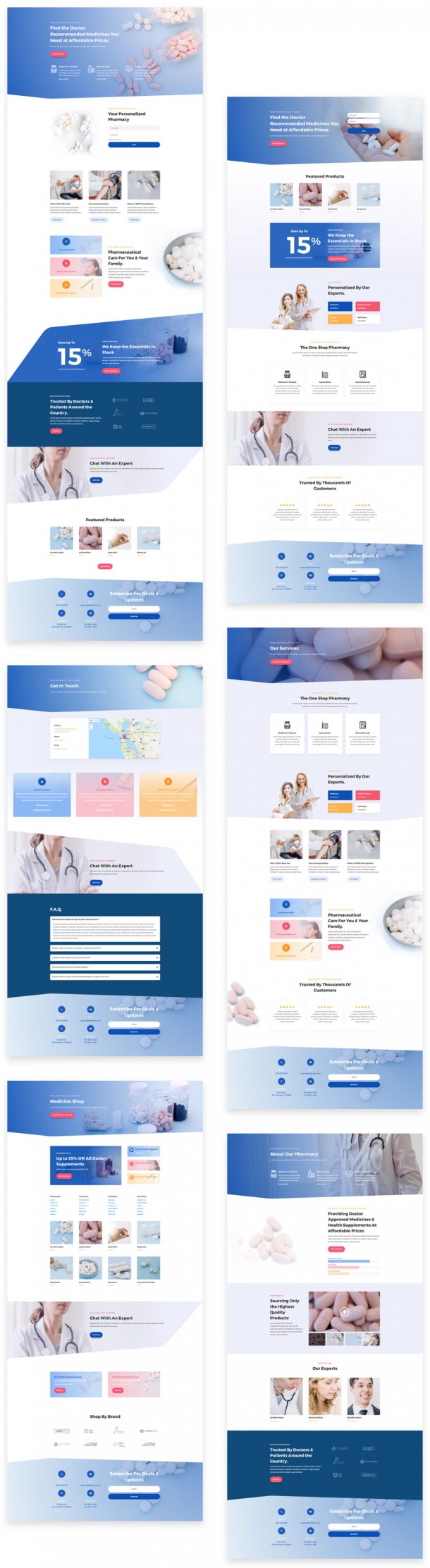 Get a FREE Pharmacy Layout Pack for Divi - Ask the Egghead, Inc.