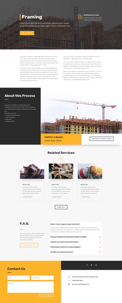 Get a FREE Construction Company Layout Pack for Divi - Ask the Egghead ...