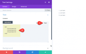 Unleashing the Power of Divi's Text Module for Creative List Designs