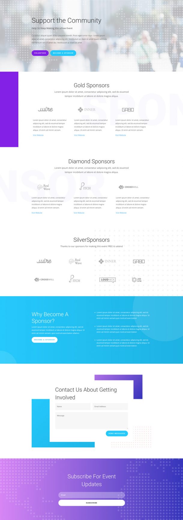 Get a FREE Meetup Layout Pack for Divi