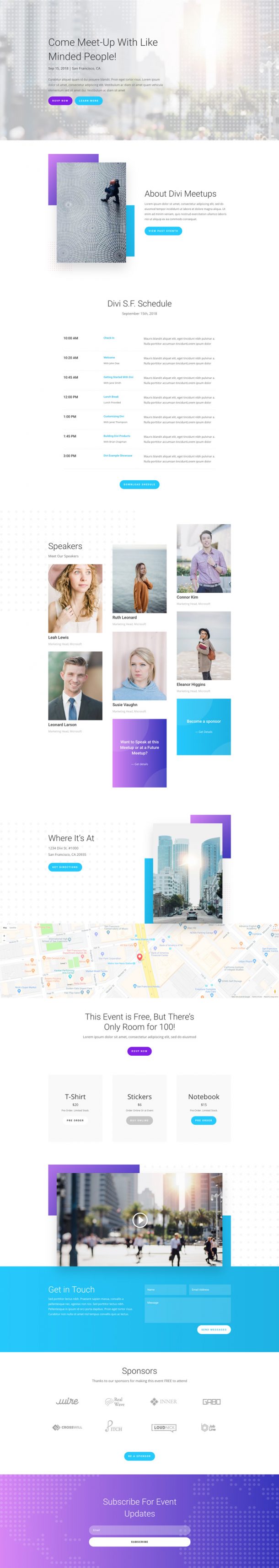 Get a FREE Meetup Layout Pack for Divi - Ask the Egghead, Inc.