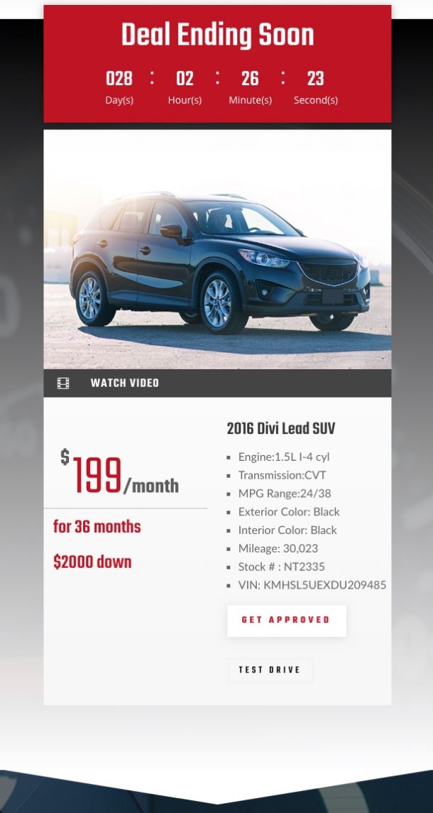 How to Add a Payment Calculator and a Limited-Time Deal to Your Divi Site