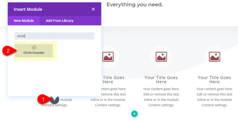 Design a Unique Feature Section in Divi with Icons Animated by Circle Counters - Ask the Egghead ...
