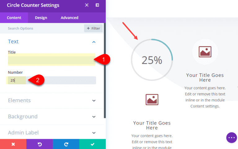 Design a Unique Feature Section in Divi with Icons Animated by Circle Counters - Ask the Egghead ...