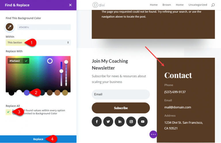How To Use Divi To Create Different Color Scheme Mockups Of Your Pages
