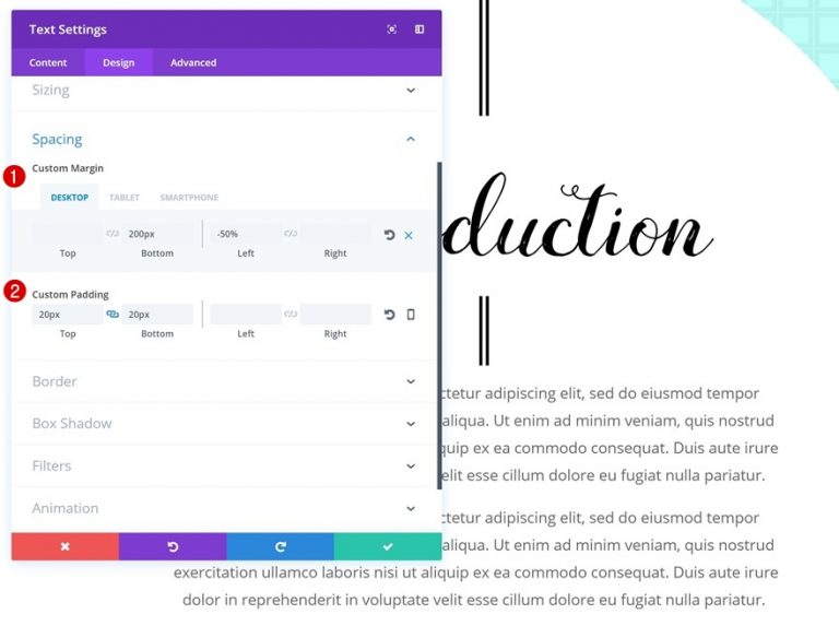 How to Horizontally Overlap Row Borders with Divi