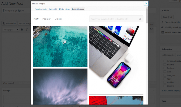 How to Use Unsplash Images in WordPress with One Click