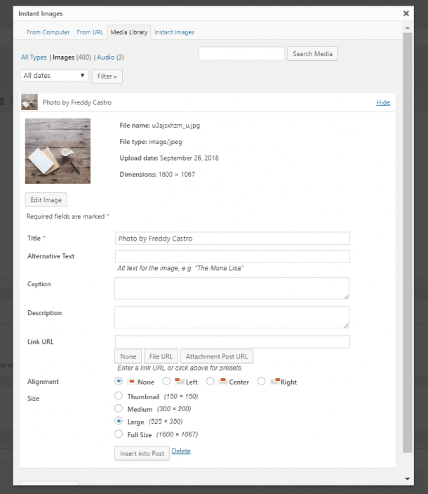 How to Use Unsplash Images in WordPress with One Click