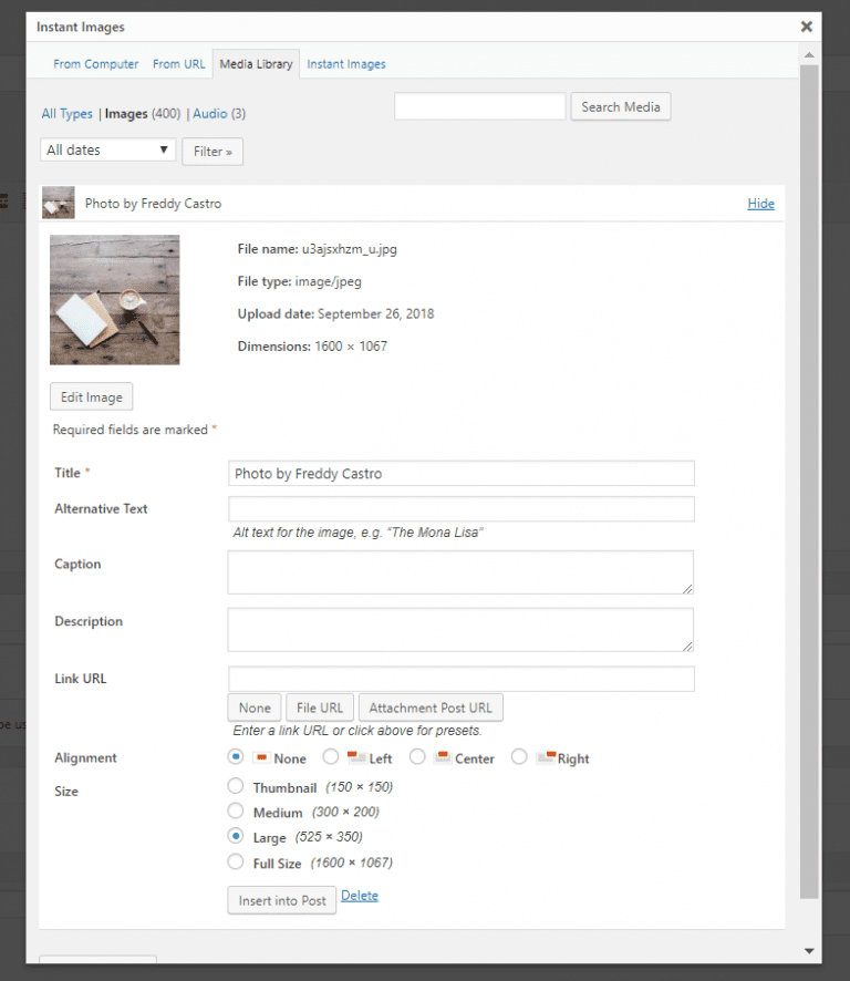 How to Use Unsplash Images in WordPress with One Click