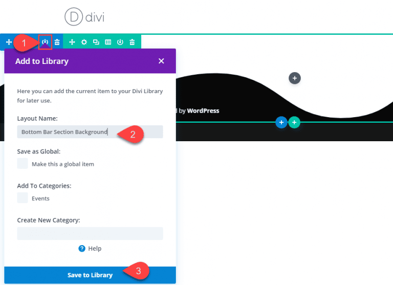 Divi’s Bottom Footer Bar: How to Add Creative Background Designs