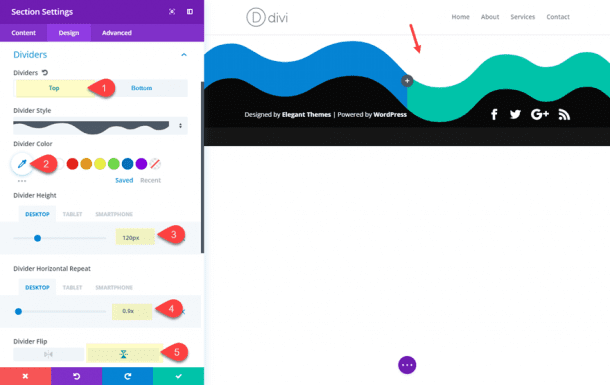 Divi’s Bottom Footer Bar: How to Add Creative Background Designs