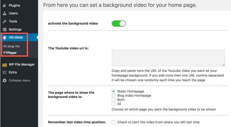 How to Add a YouTube Video Background to a WordPress Site