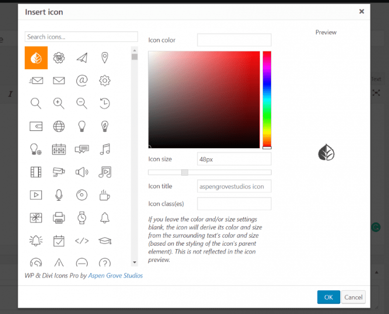 Divi Plugin Highlight: WP and Divi Icons
