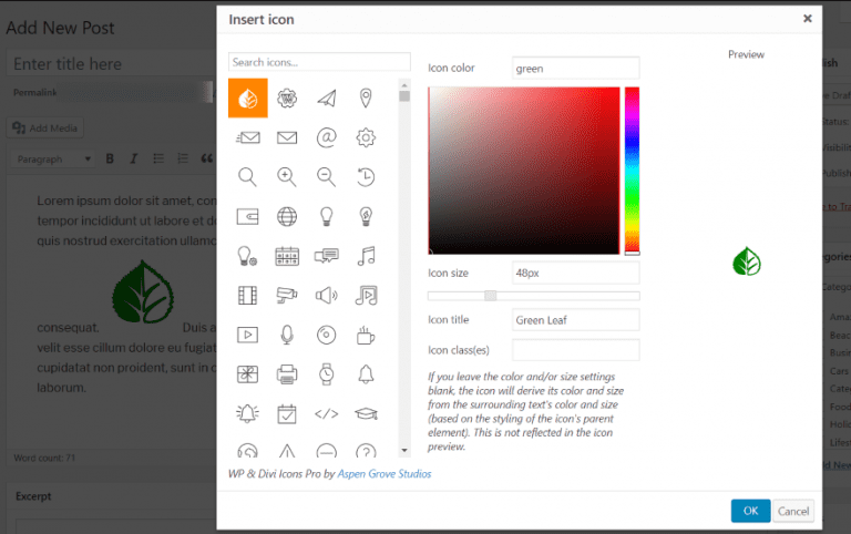 Divi Plugin Highlight: WP and Divi Icons