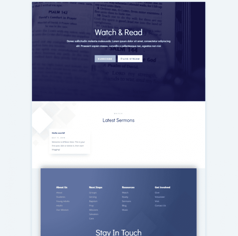 How to Build a Sermon Layout using Custom Fields and Dynamic Content in Divi