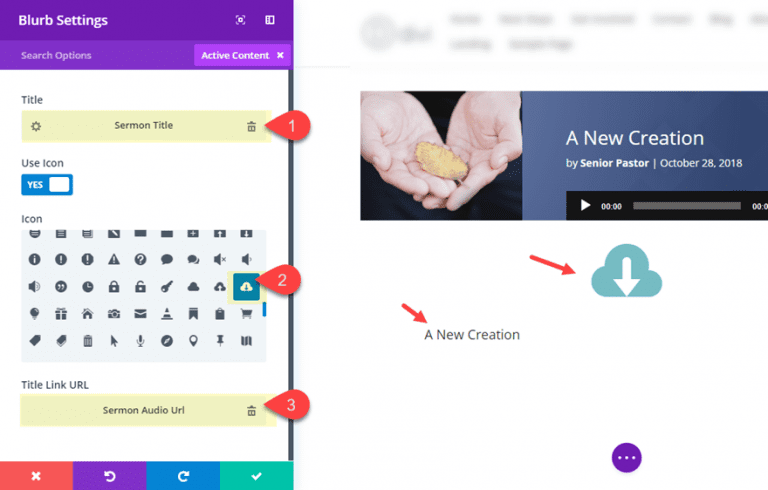 How to Build a Sermon Layout using Custom Fields and Dynamic Content in Divi