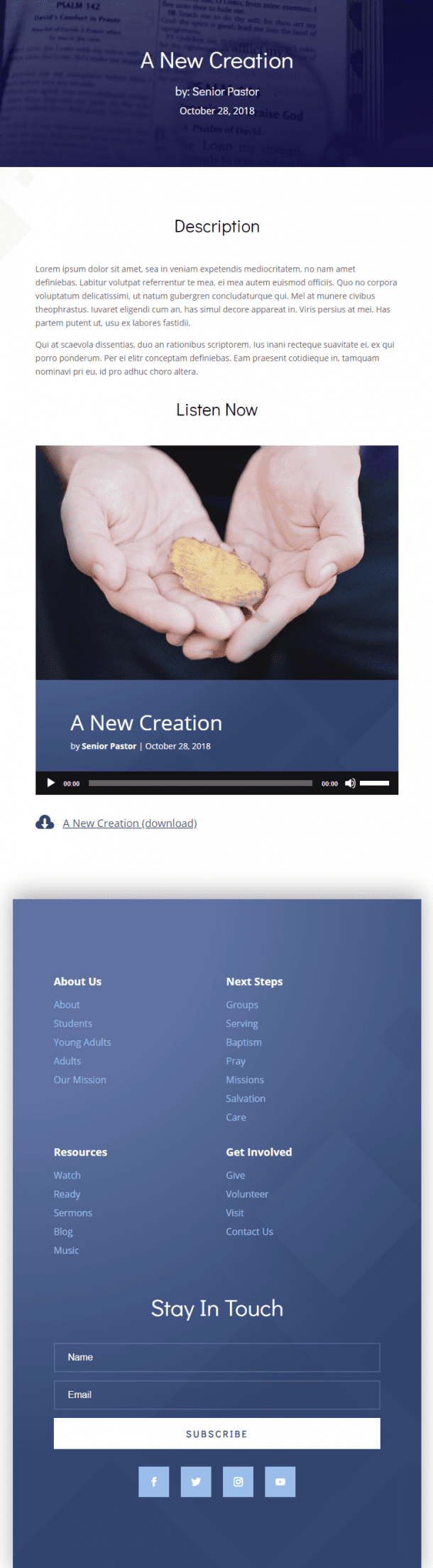 How to Build a Sermon Layout using Custom Fields and Dynamic Content in Divi - Ask the Egghead, Inc.