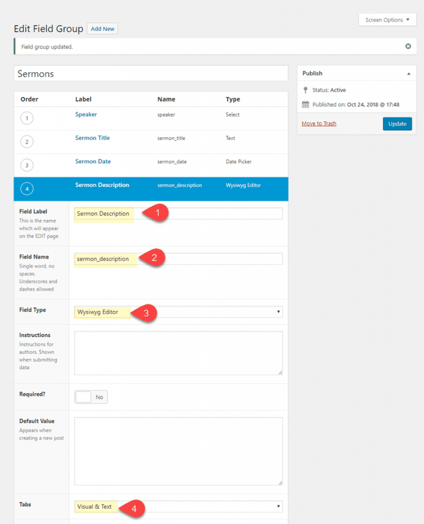 How to Build a Sermon Layout using Custom Fields and Dynamic Content in ...