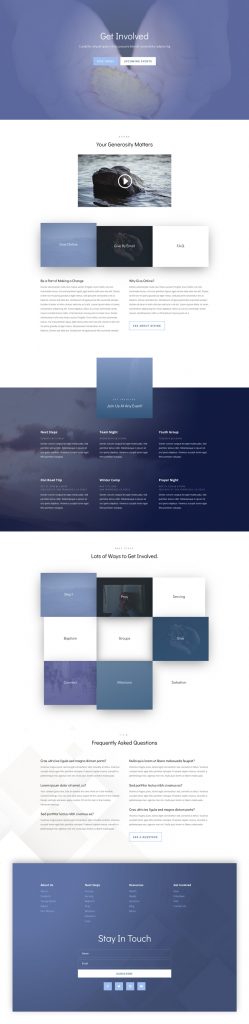 Get a FREE Church Layout Pack for Divi