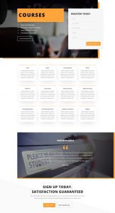 Get a FREE Driving School Layout Pack for Divi