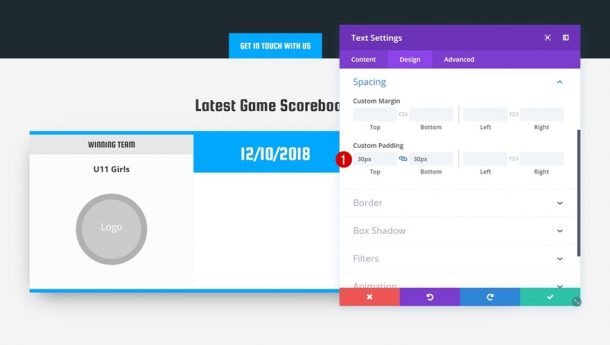 How to Create a Game Scoreboard with Divi's Soccer Club Layout Pack