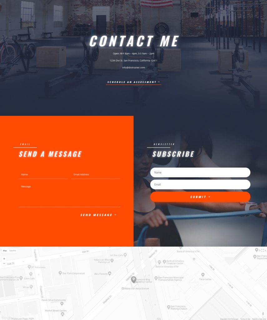 Get a FREE Personal Trainer Layout Pack for Divi
