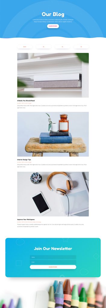 Get a FREE Daycare Layout Pack for Divi